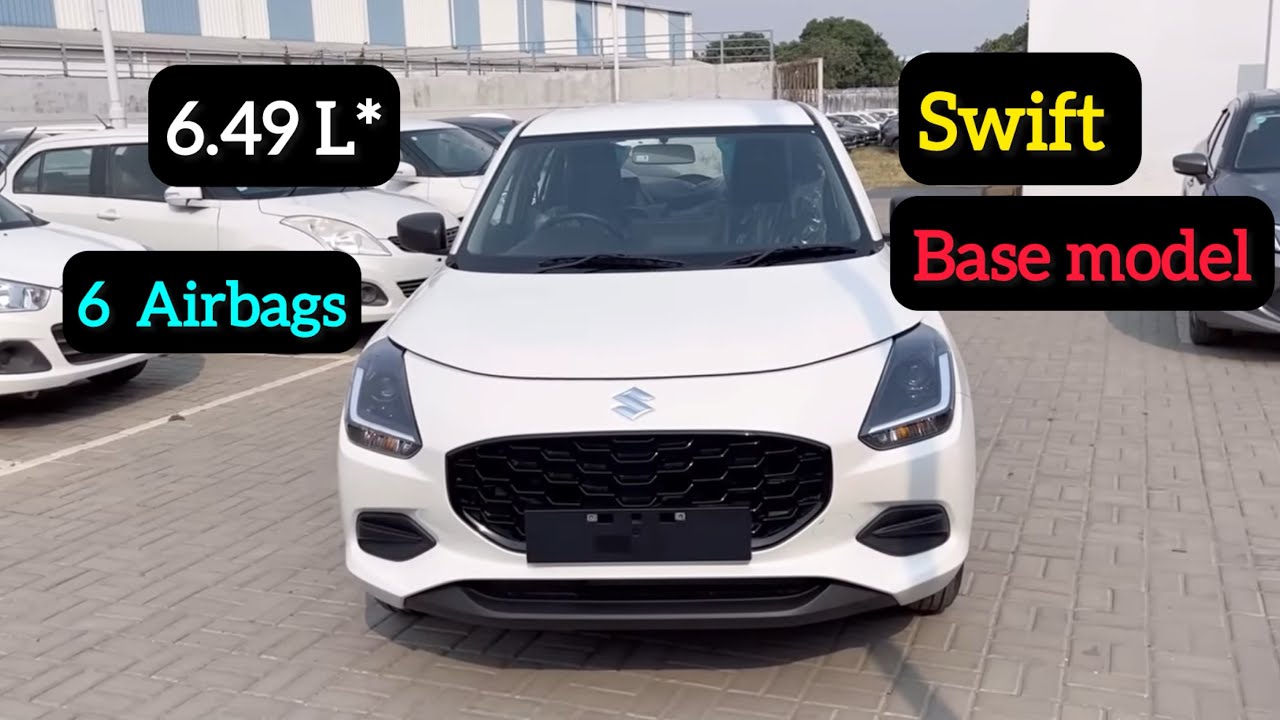 Marutisuzuki Swift 2024 new base model review power,features or best ...