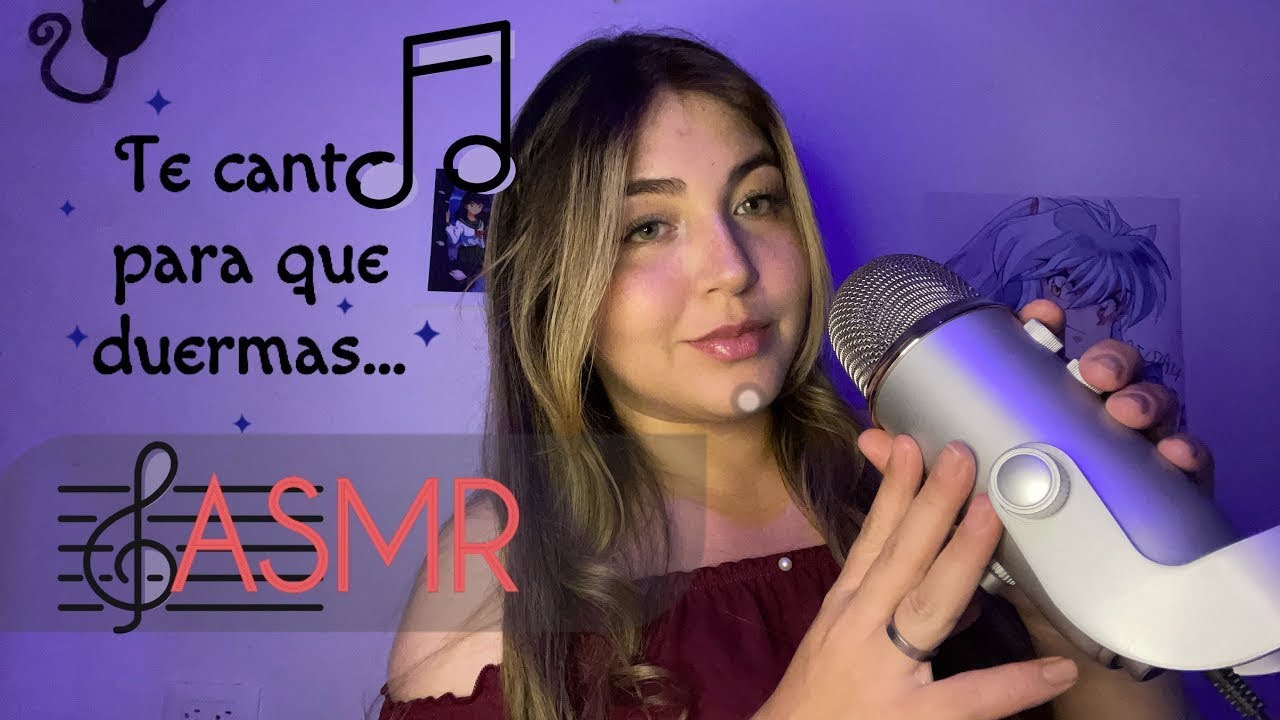 ASMR ESPAÑOL | CANTO bajito para que DUERMAS 🎤 (cantando asmr, softspoken, susurros) - YouTube