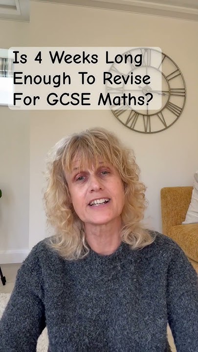 Is 4 Weeks Long Enough To Revise For GCSE Maths?#gcsemaths #gcserevision #mathsrevisionguide ...