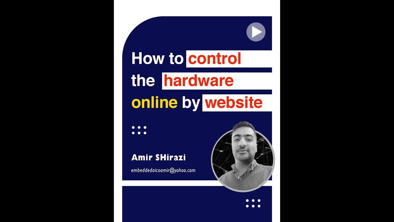 Control ESP32 hardware online on the website - YouTube