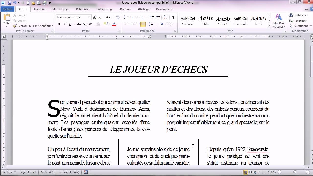 Exercice Word 1 - YouTube