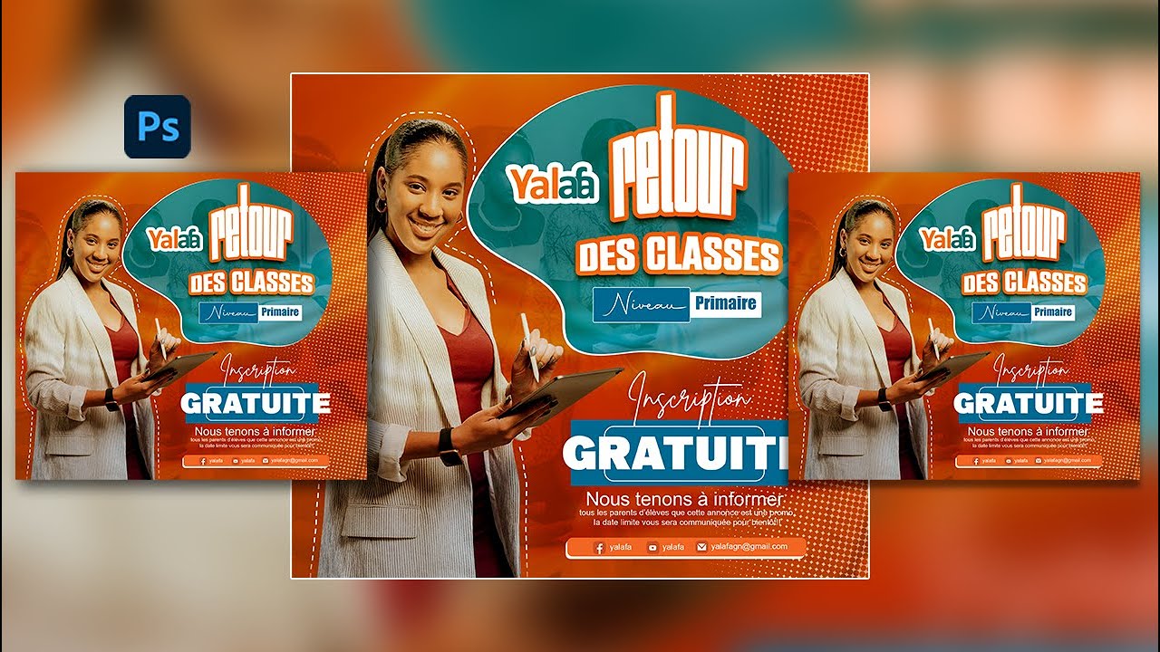 Comment réaliser une affiche publicitaire étape par étape sur photoshop ...
