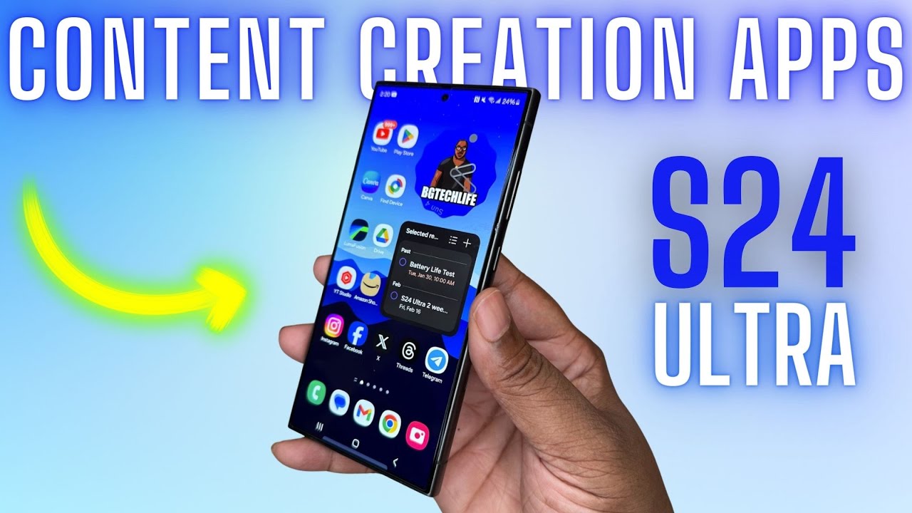 Samsung Galaxy S24 Ultra MUST HAVE Content Creation Apps | These APPS ...