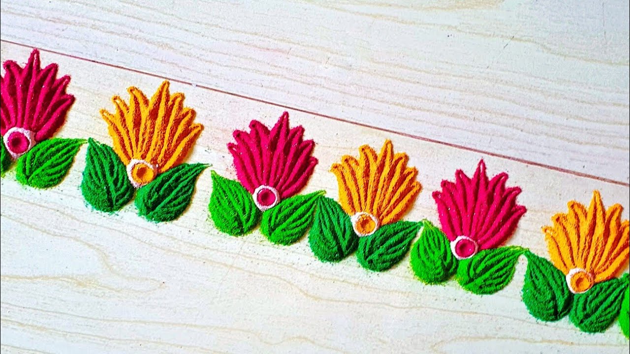 Border Rangoli Designs. Navratri Rangoli. Rangoli Designs. Diwali ...