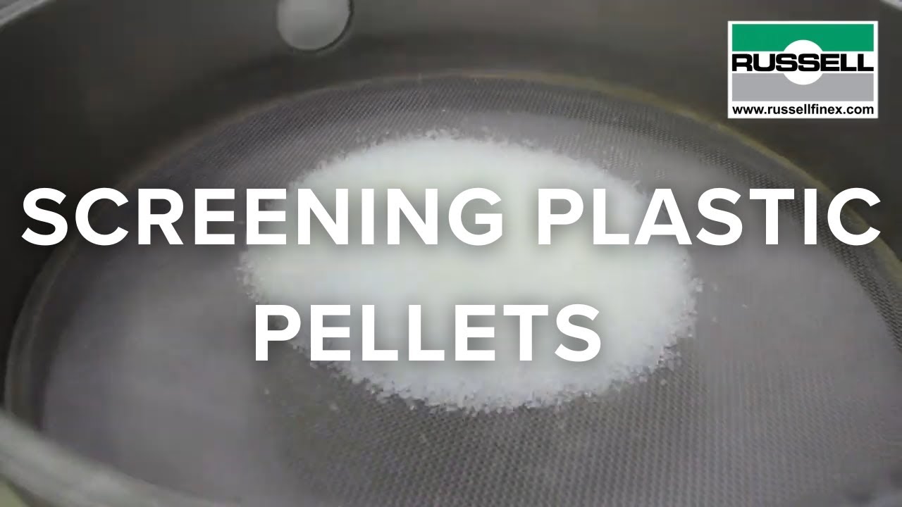 Round plastic pellet screening machine - YouTube