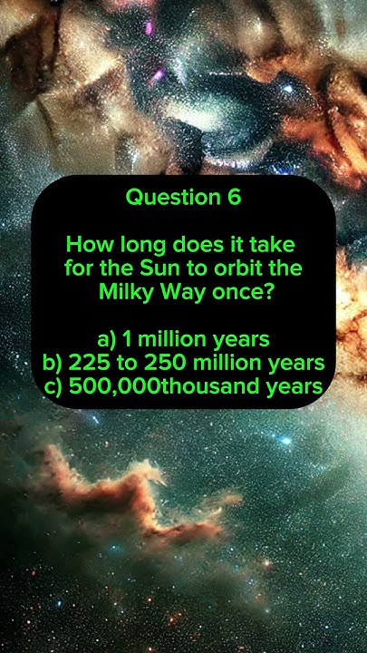 Milky Way Quiz | Galaxy | Space - YouTube