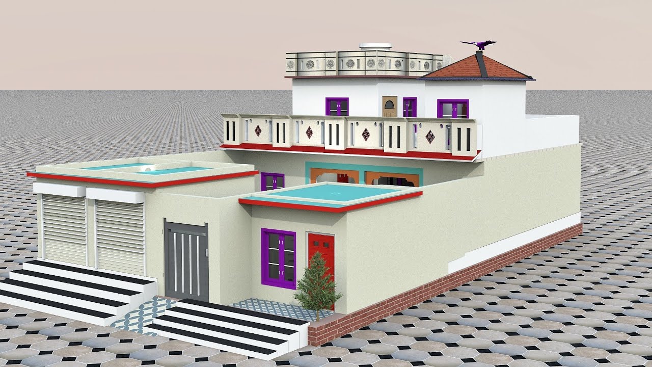 13 marla house design in pakistan || Simple Life in a Farmhouse - YouTube