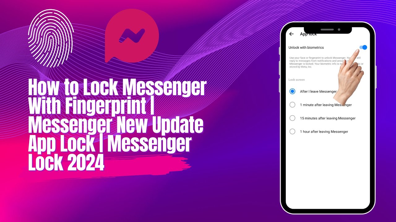 How to Lock Messenger With Fingerprint | Messenger New Update App Lock ...