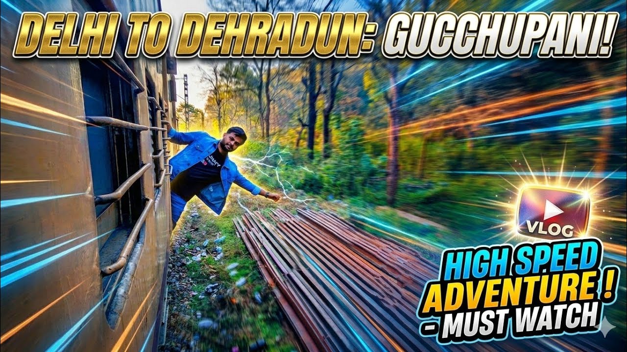 Delhi to Dehradun by train || Guchu Pani Robber's Cave Dehradun || by ...