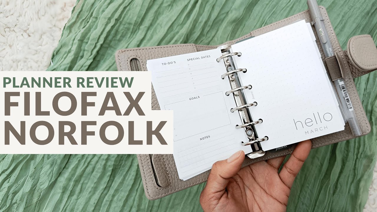 Filofax Norfolk Pocket Size Planner Review - YouTube