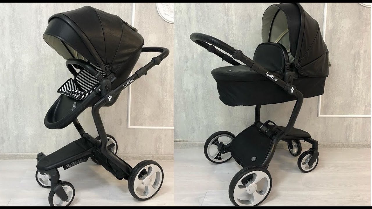 Baby Stroller FooFoo Vinng Black color - YouTube