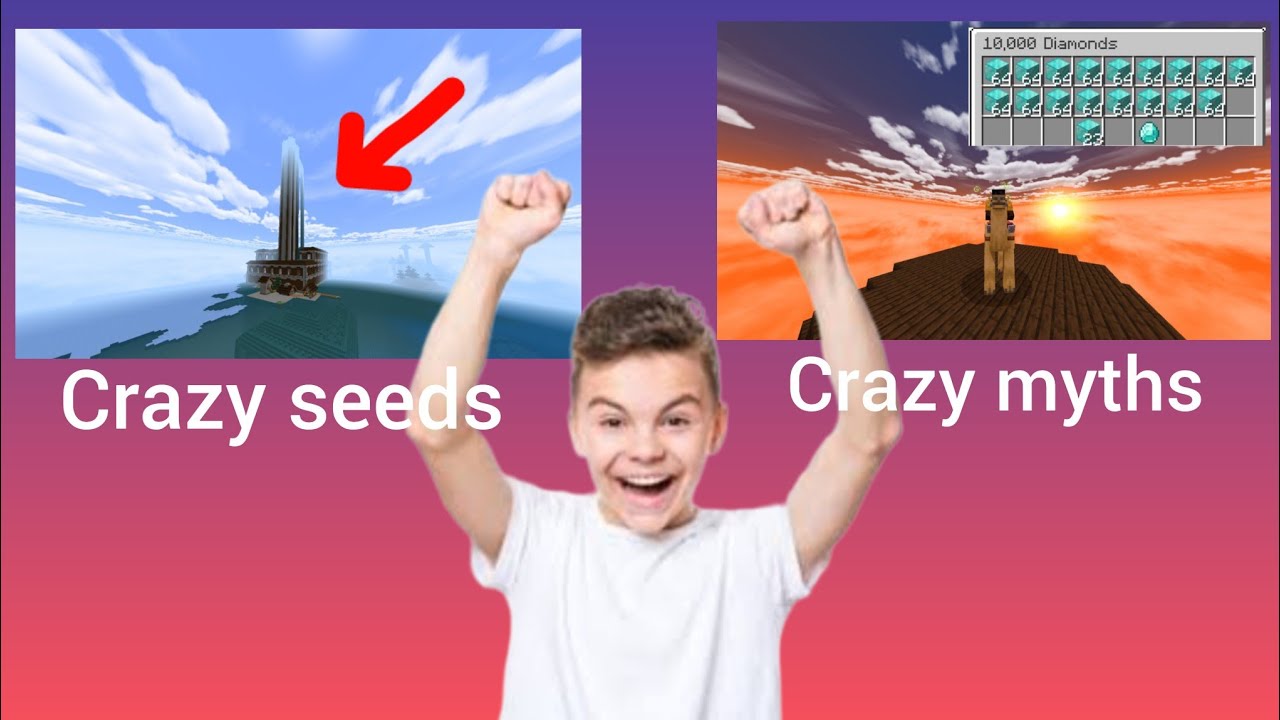 Busting 2 myths and 2 best seeds in ( Minecraft ) - YouTube