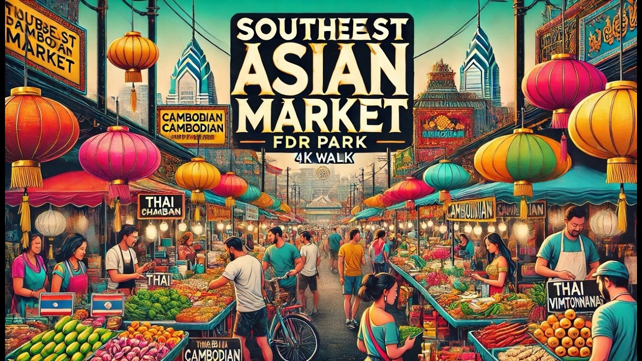 walking at Southeast Asian market FDR Park Philadelphia 4k - YouTube