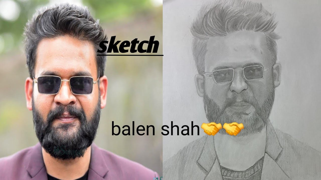 balen shah sketch ️ ️\\kathmandu meyar saap.. - YouTube