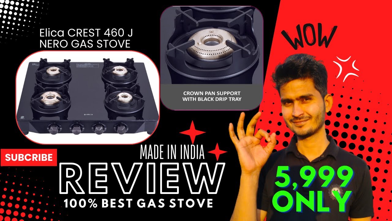elica 4 burner gas stove review😍 $ elica crest 4 burner gas stove ...