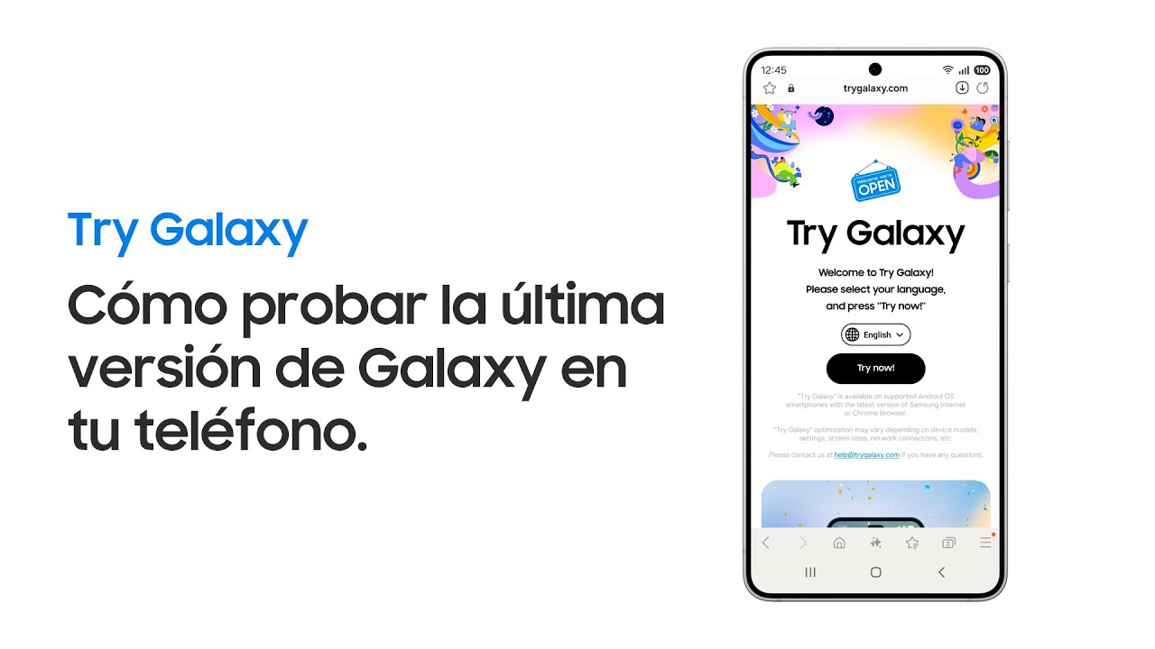 Cómo probar el último Samsung Galaxy en tu teléfono | Samsung - YouTube