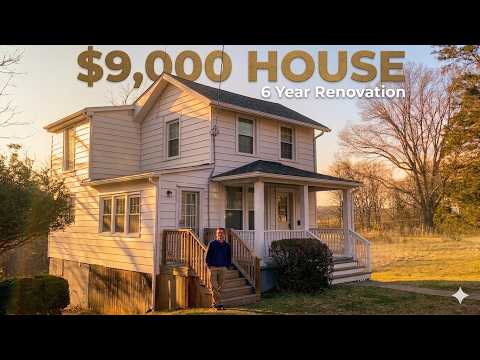 $9,000 HOUSE - One Man 6 Year Renovation