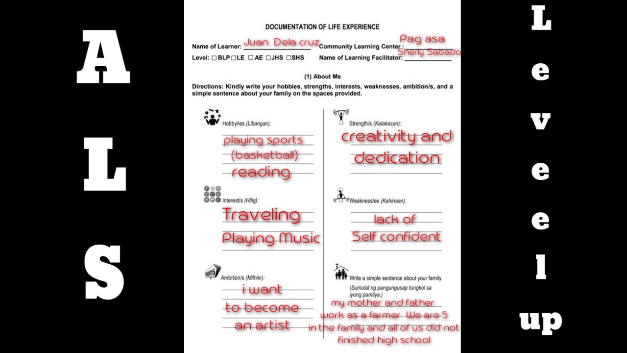 ALS RPL Form 1 & 2 paano e2 punan? - YouTube