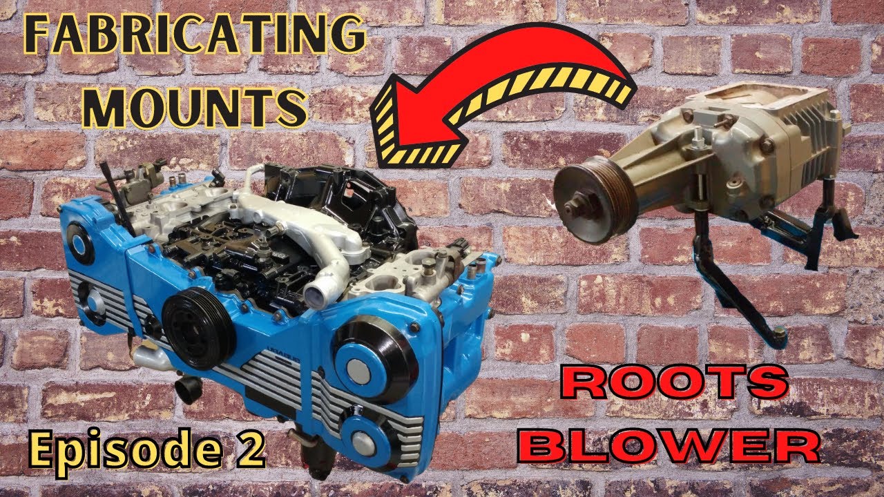 Mounting Eaton M90 Supercharger to Subaru EJ257 STI Boxer Engine - YouTube
