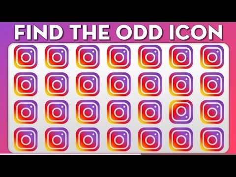 HOW GOOD ARE YOUR EYES#601/ Find The Odd ICON OUT/ Spot The Differences ...