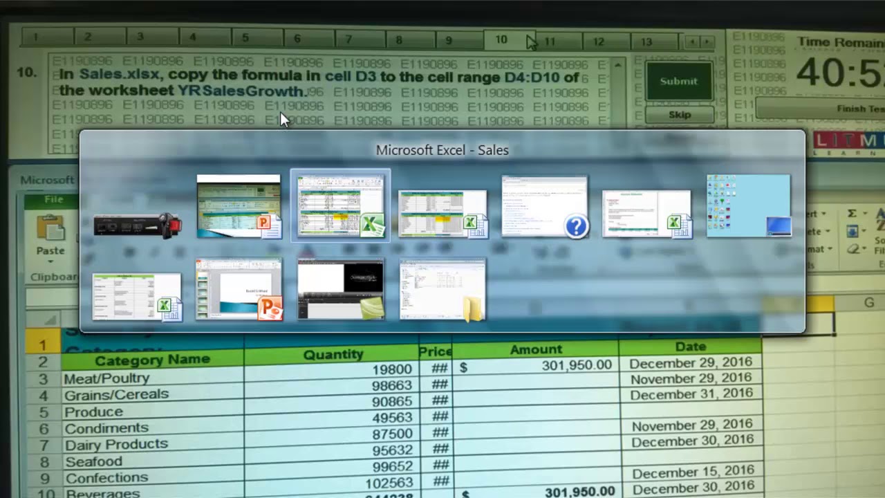 Excel Test ICDL V5 Exam - YouTube
