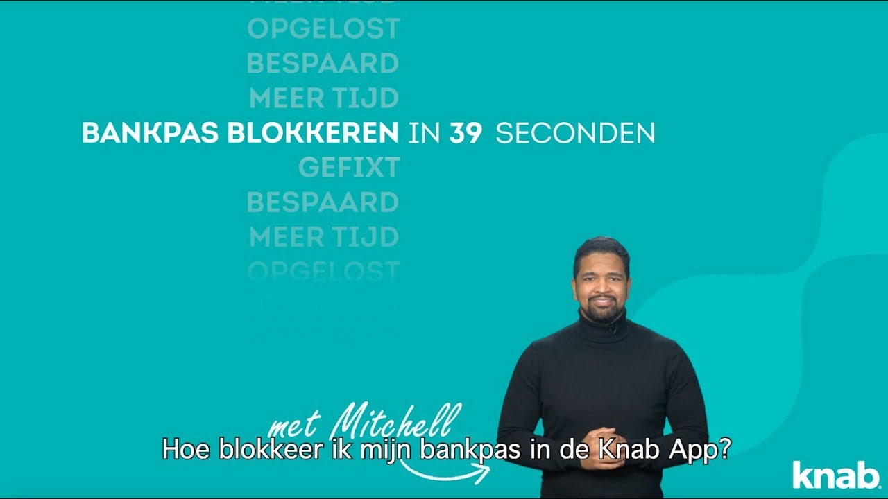 Bankpas blokkeren uitgelegd in 39 seconden | Knab - YouTube