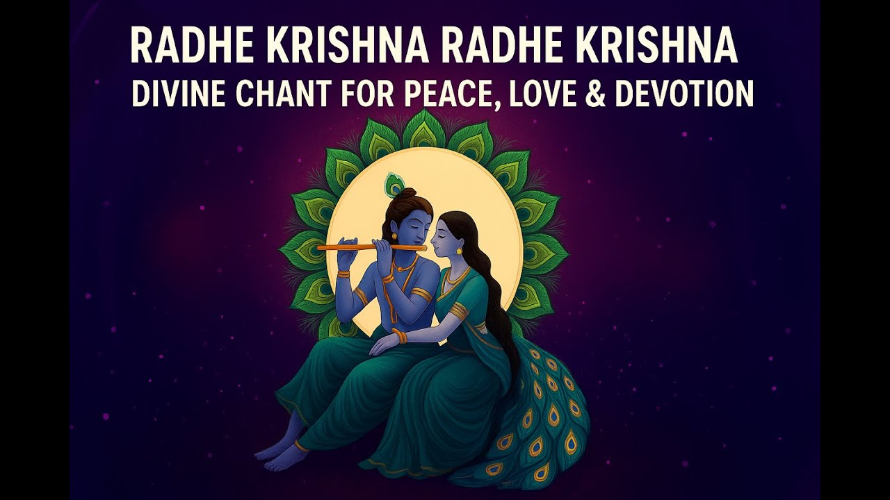 Radhe Krishna Radhe Krishna Chant | Peaceful Krishna Bhajan for ...