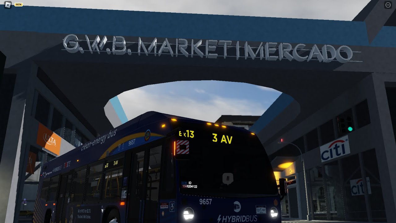 Bx13 From Washington Hts G W Bridge To 3rd Av Roblox Youtube