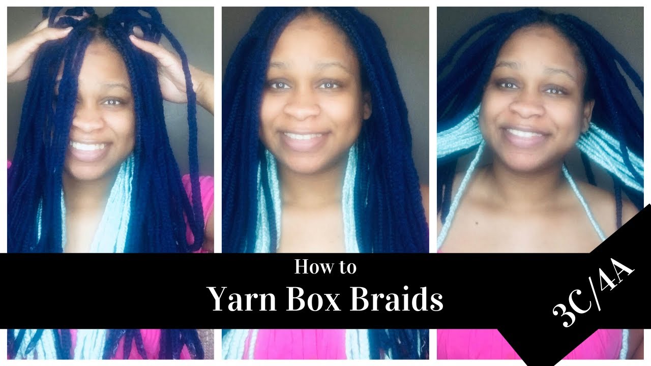 HOW TO: BOX BRAIDS ON SHORT NATURAL HAIR |SourPatchKeed - YouTube