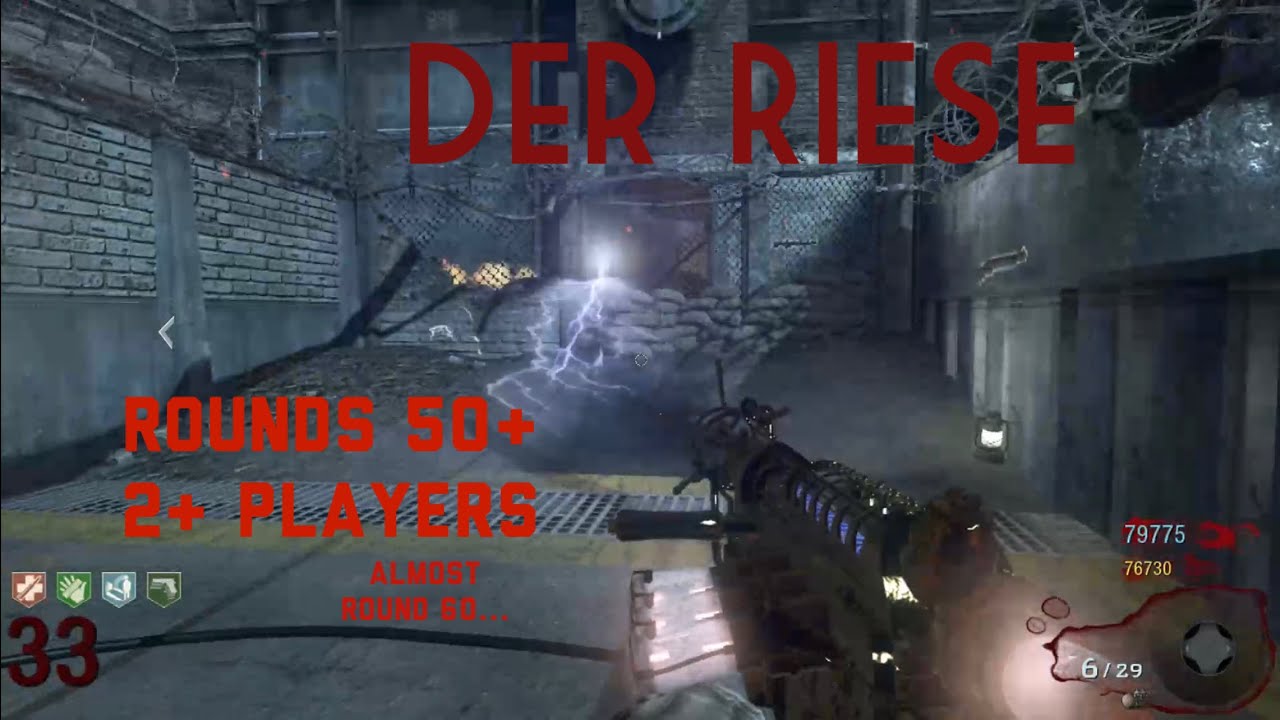 Der Riese Rounds 50+ With 2+ Players! Call Of Duty: Black Ops Zombies ...