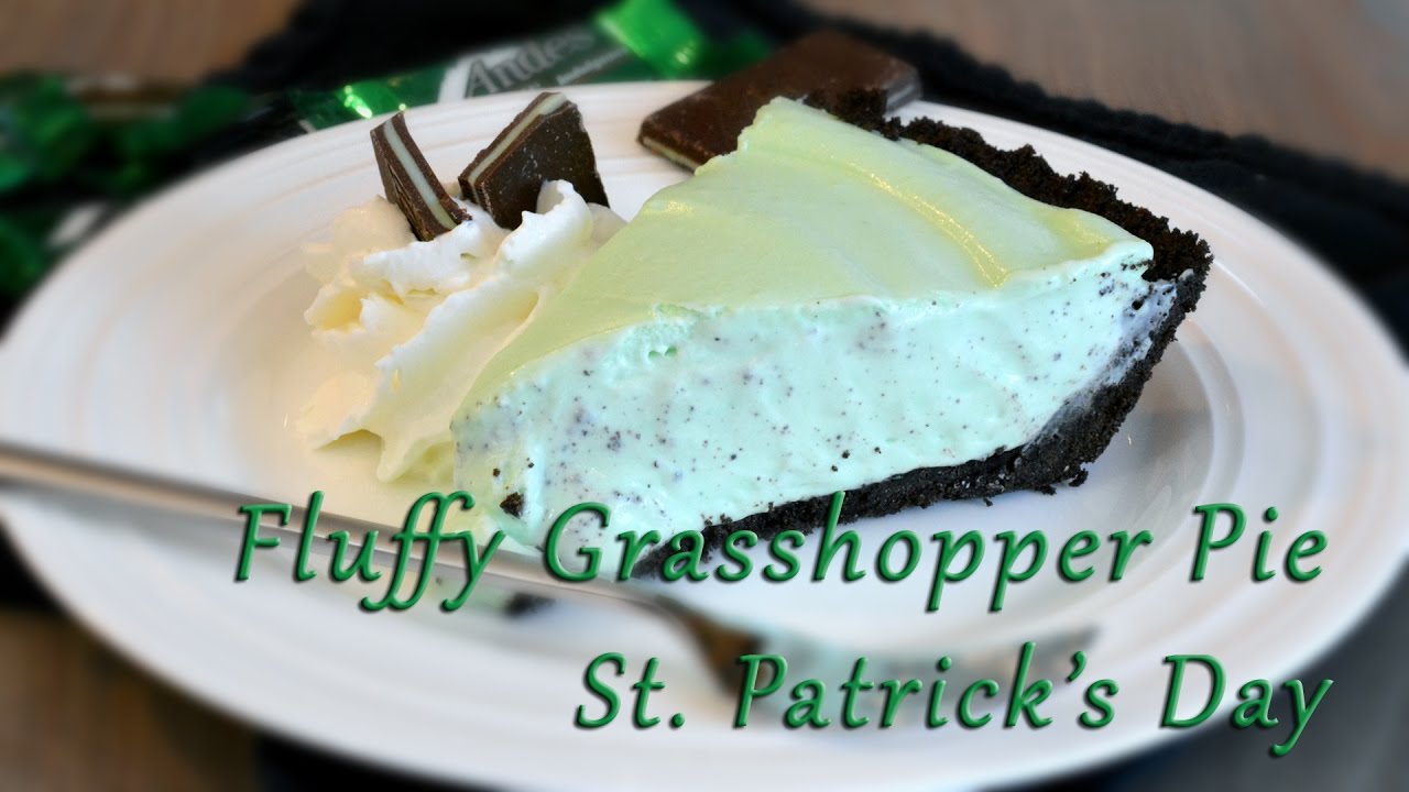 Fluffy Grasshopper Pie | Dessert | St. Patrick's Day - YouTube