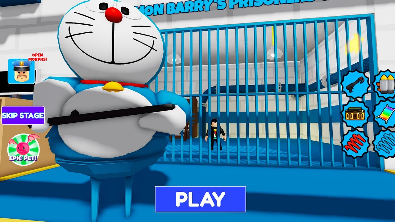 DORAEMON BARRY'S PRISON RUN OBBY ROBLOX - YouTube