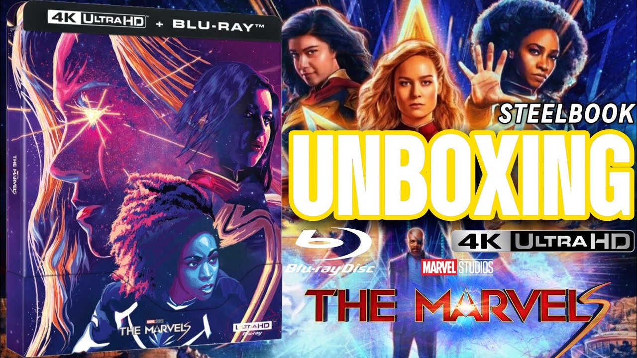 💫UNBOXING STEELBOOK du film THE MARVEL'S | 4k Ultra HD et Blu-ray😼 ...