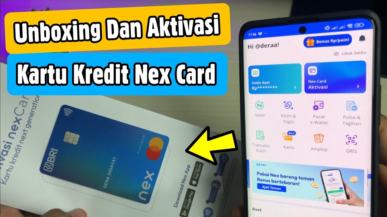 Kartu Kredit Nex Card BRI | Unboxing dan Aktivasi - YouTube