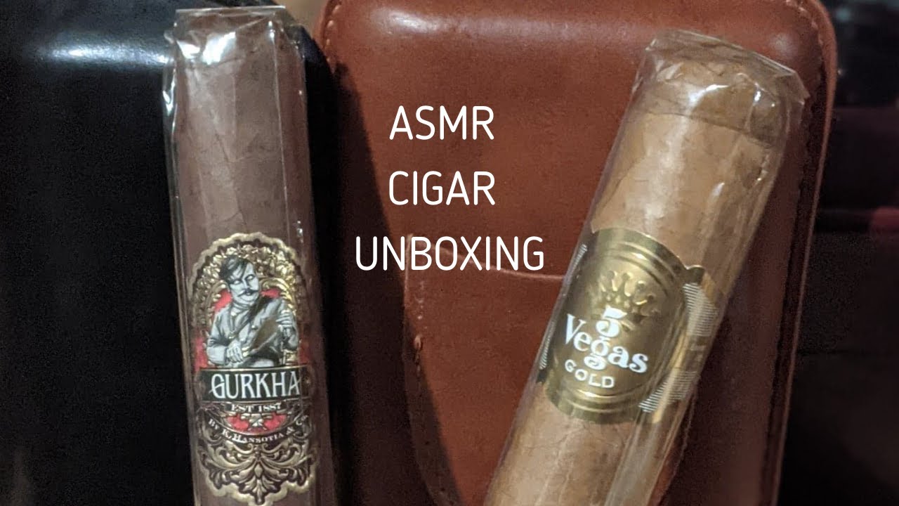 ASMR CIGAR SMOKING & UNBOXING (RAMBLE) WHISKEY DRINKING - YouTube