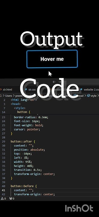 Button Animation In Html Css Part 70 Html 5 Css Coding Youtube