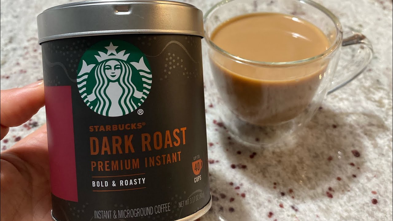 Starbucks Dark Roast Premium Instant Coffee - YouTube
