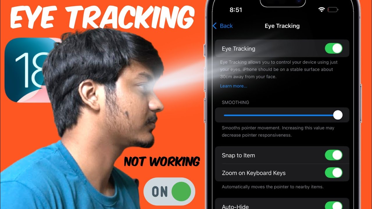 How To Use Eye Tracking iOS 18 | Eye Tracking Feature Not Working | Eye ...