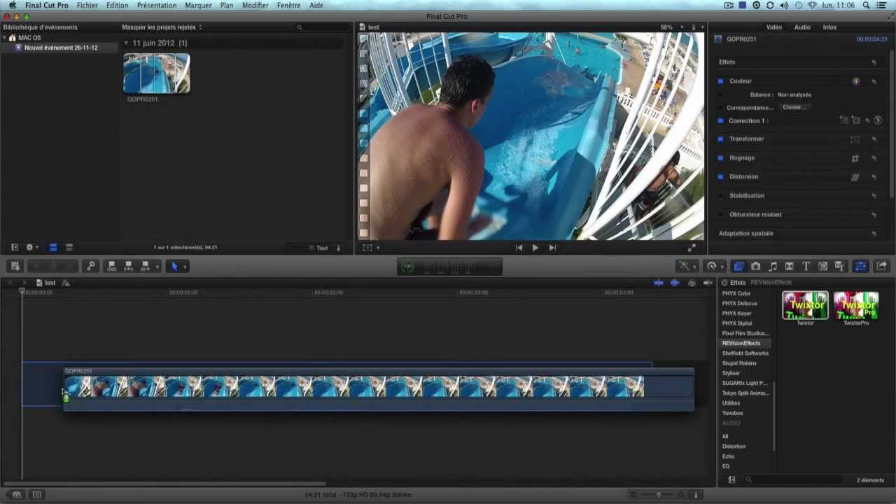 Tuto Slow Motion avec Twixtor dans FCPX - YouTube