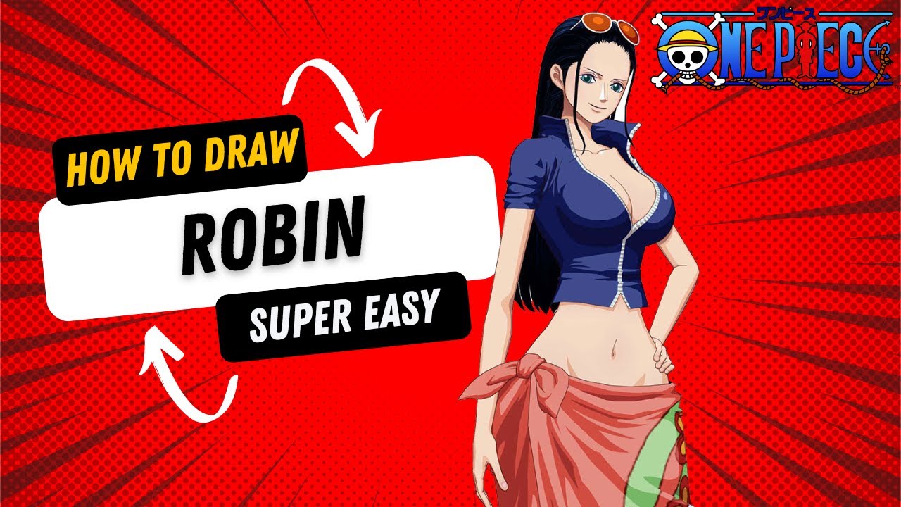HOW TO DRAW ROBIN FROM ONE PIECE - The Easiest Tutorial EVER! - YouTube