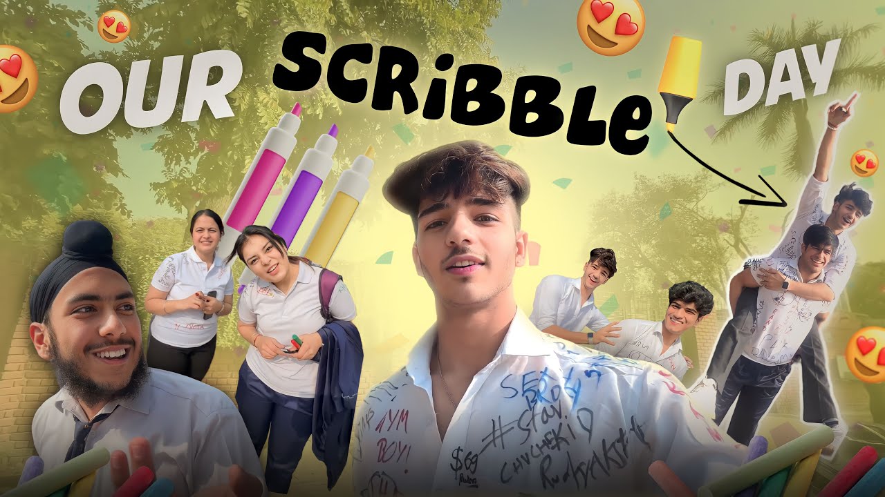 SCHOOL KA AAKHRI DIN 🏫🥹 | SCRIBBLE DAY 🏻🧑🏻‍🏫 | @tarun_kinra @tarunkinragaming - YouTube