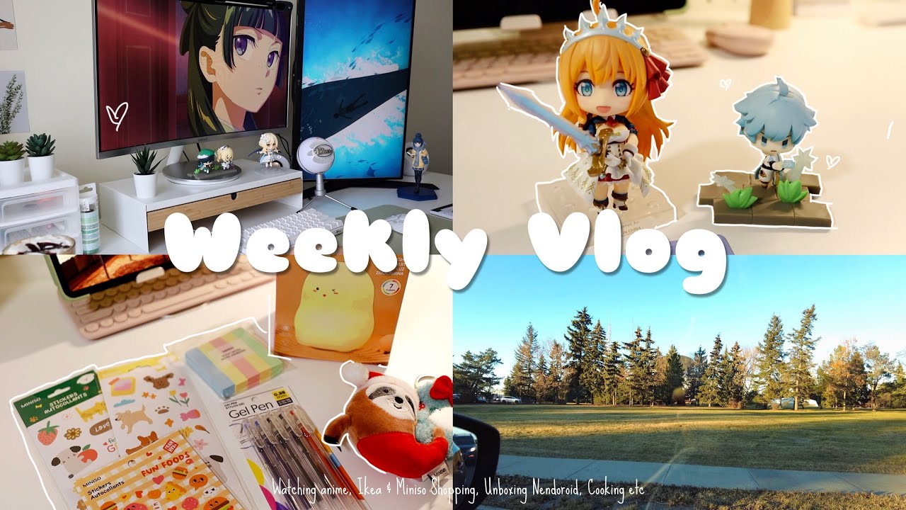 Weekly Vlog | Nendoroid unboxing, Miniso haul, watching anime, genshin ...