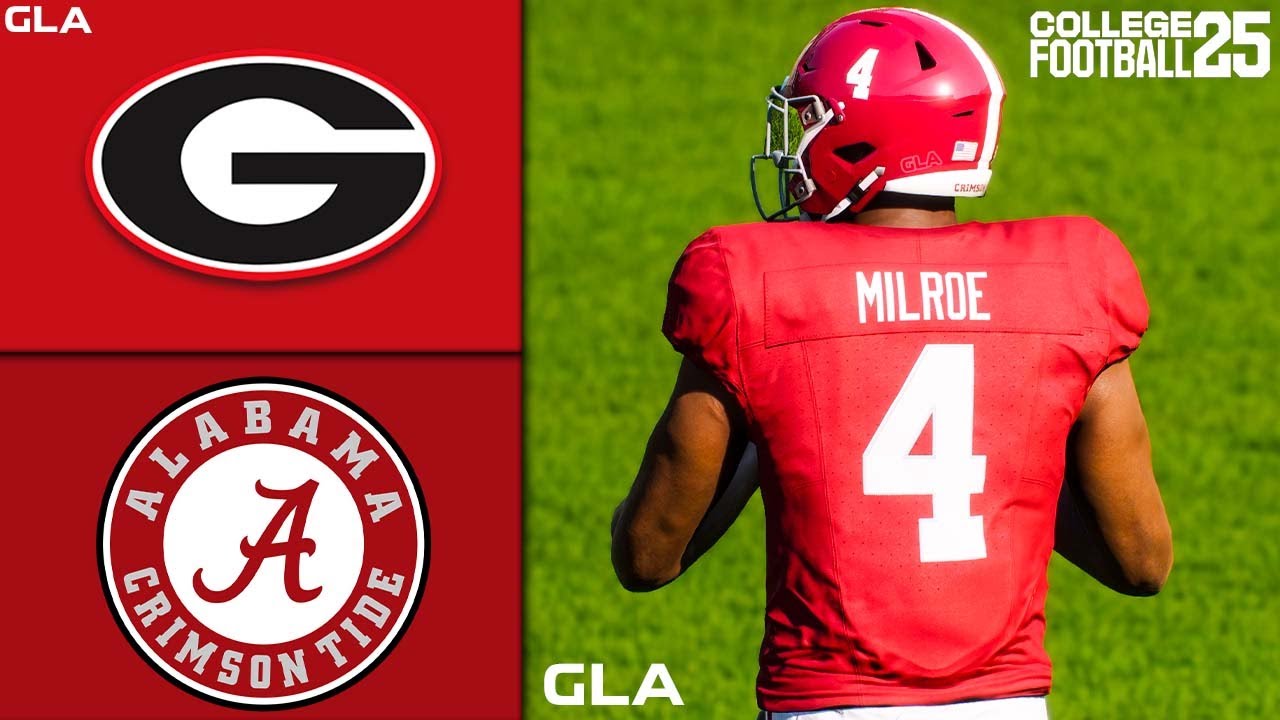 Alabama vs Georgia | Full Game Simulation | EA College Football 25 PS5 ...