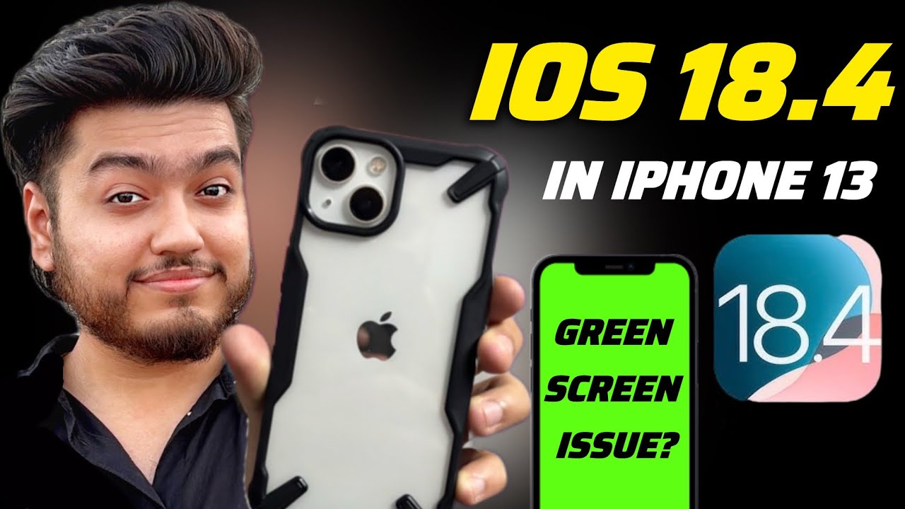 iOS 18.4 update in iPhone 13🔥Should you update? Green screen issue ...