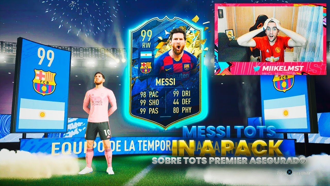 ME SALE MESSI TOTS 99 IN A PACK !!! | MI MEJOR JUGADOR EN SOBRES DE ...
