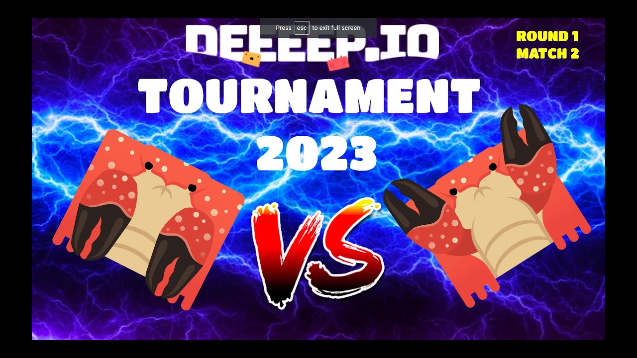 Deeeep.io Tournament 2023 - CRAB VS. CRAB - YouTube