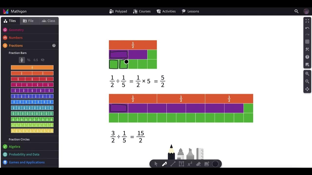 Polypad Fraction Division - YouTube