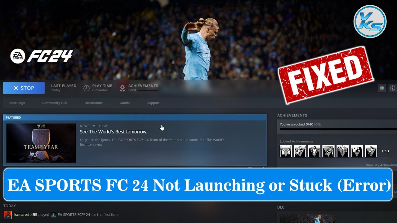 How To Fix EA SPORTS FC 24 Launching The Game Failed, Black Screen, Not ...