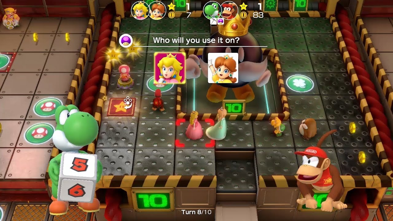 Super Mario Party Partner Party #666 Gold Rush Mine Yoshi & Diddy Kong ...