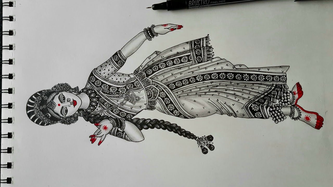 Kuchipudi Dance Drawings